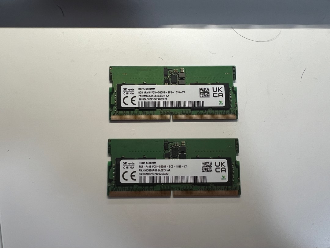 SK Hynix Laptop DDR5 RAM (8GB) 5600MHz HMCG66AGBSA092N, Computers ...