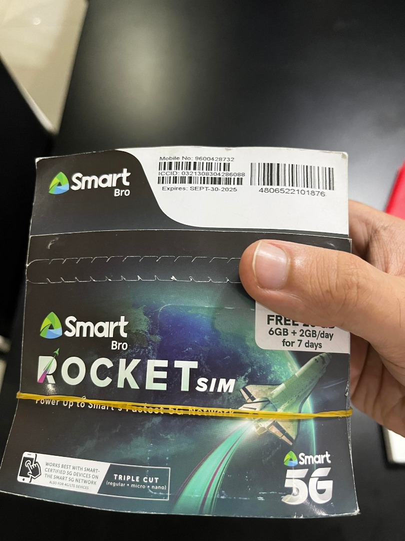 Smart Rocket Sim 5G 7 Days, Mobile Phones & Gadgets, Other Gadgets on Carousell