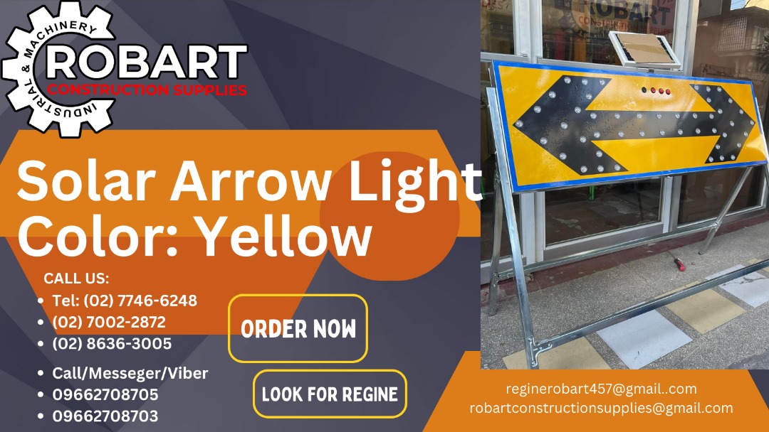 Solar Arrow Light Color: Yellow, Commercial & Industrial, Construction ...
