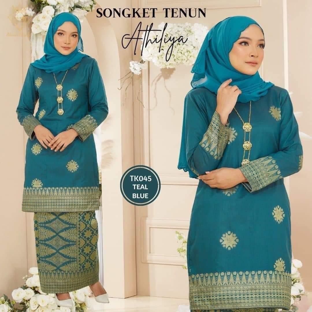 SONGKET ATHILIYA ( KURUNG MODEN ), Women's Fashion, Muslimah Fashion ...