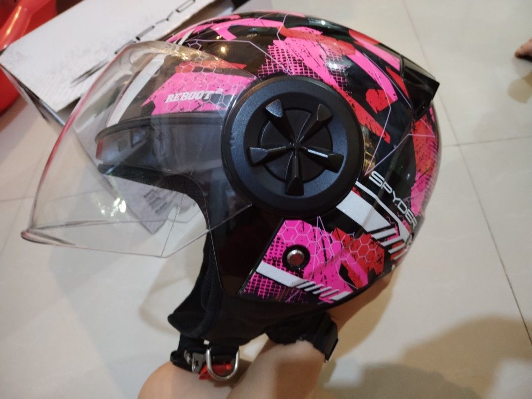 Spyder pink helmet, Motorbikes, Motorbike Parts & Accessories, Helmets ...