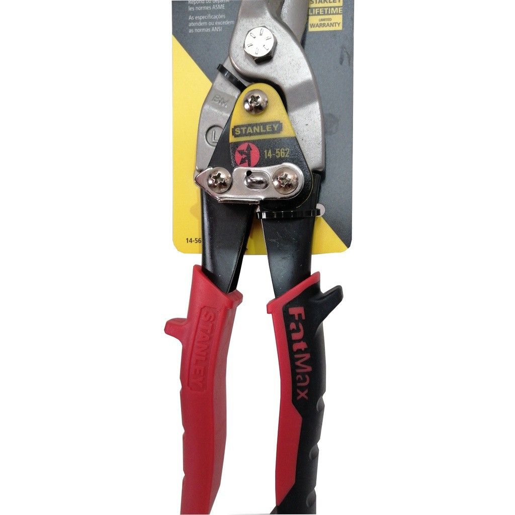 Stanley Fatmax Aviation Snips 1.2mm Red Left (14-562), Commercial ...