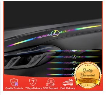 Sticker Rear Glass Rear Wing Modified Reflective Color Changing Car ...