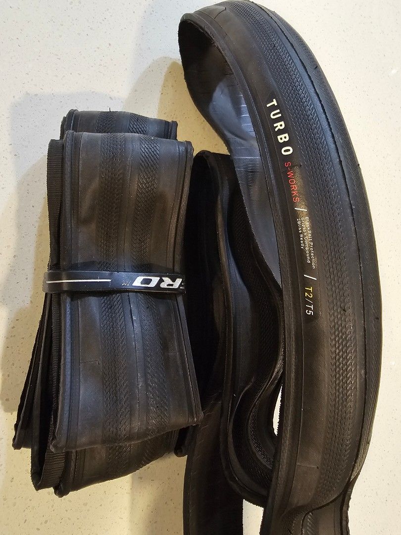 S-Works Turbo tyres, 2BR, 700x26mm, Sports Equipment, Bicycles & Parts ...