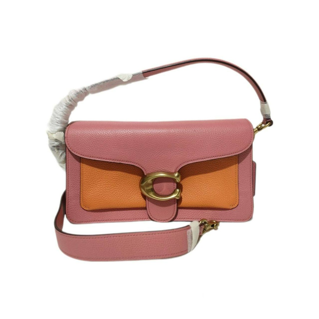 Tas Coach 76105 Tabby Shoulder Bag 26 Colorblock Leather Taffy Orange ...