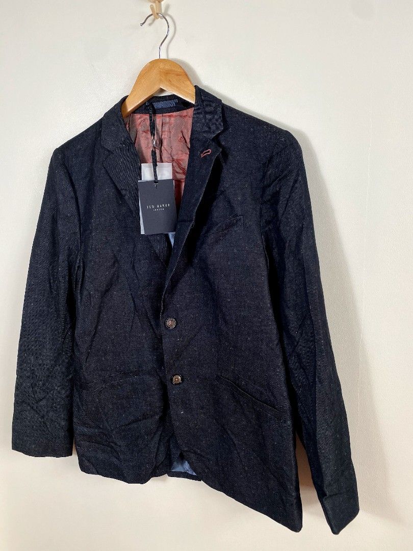 Ted Baker Diamond Dobby Jacket, Luxury, Apparel on Carousell
