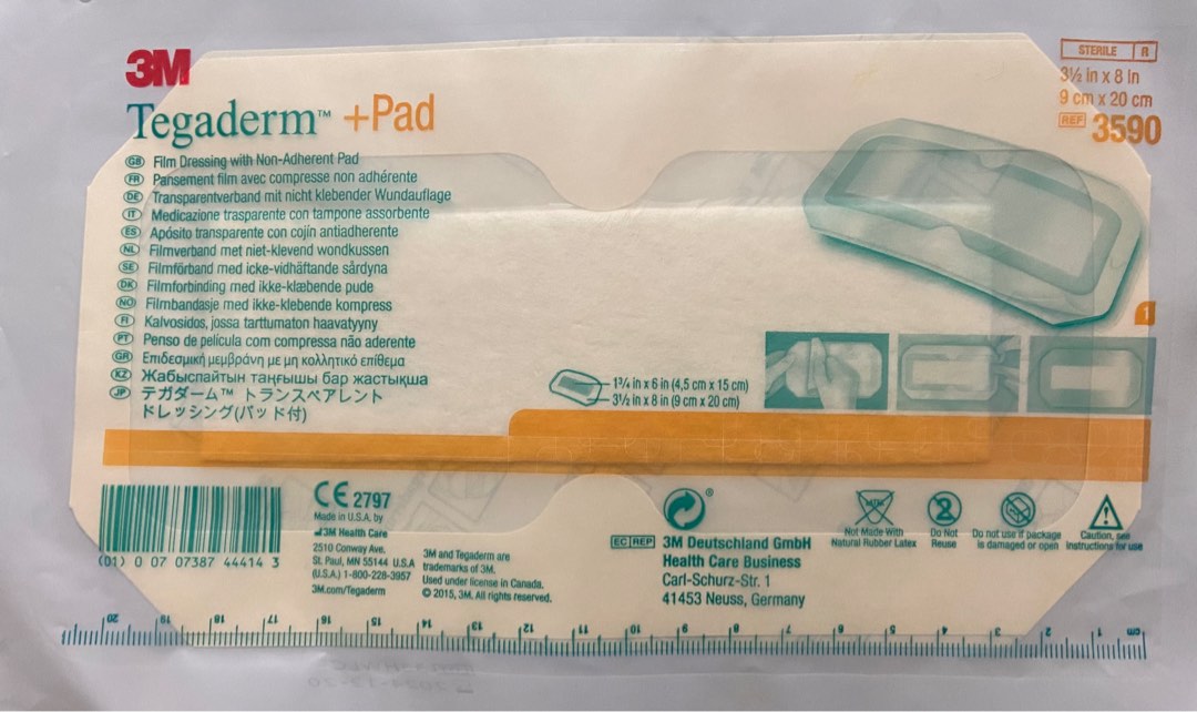 Tegaderm + Pad (Large), Health & Nutrition, Medical Supplies & Tools on ...