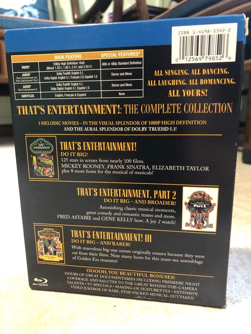 That's Entertainment! The Complete Collection (Blu-Ray), Hobbies & Toys ...