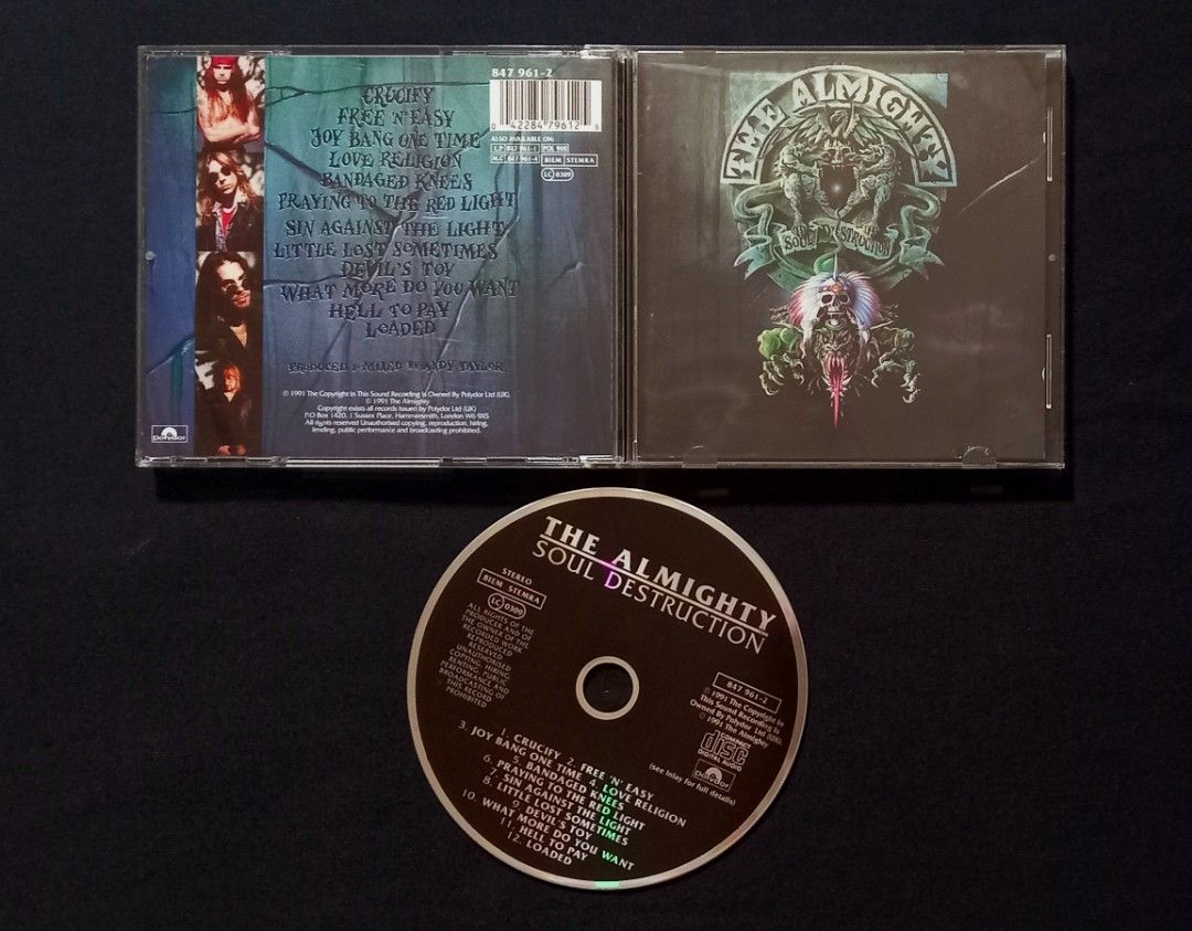 The Almighty - Soul destruction, Hobbies & Toys, Music & Media, CDs ...
