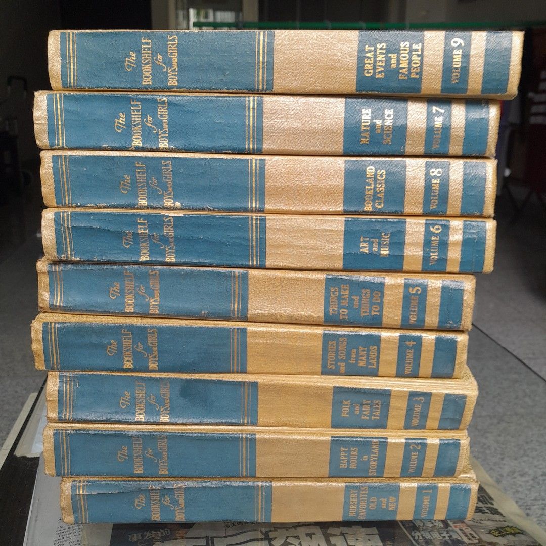 The Bookshelf for Boys and Girls complete books set story encyclopedia ...