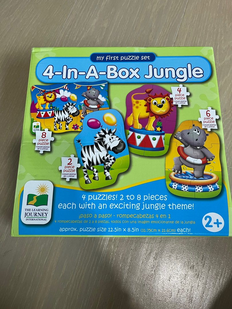 The Learning Journey 4 in a box jungle puzzle, Hobbies & Toys, Toys ...