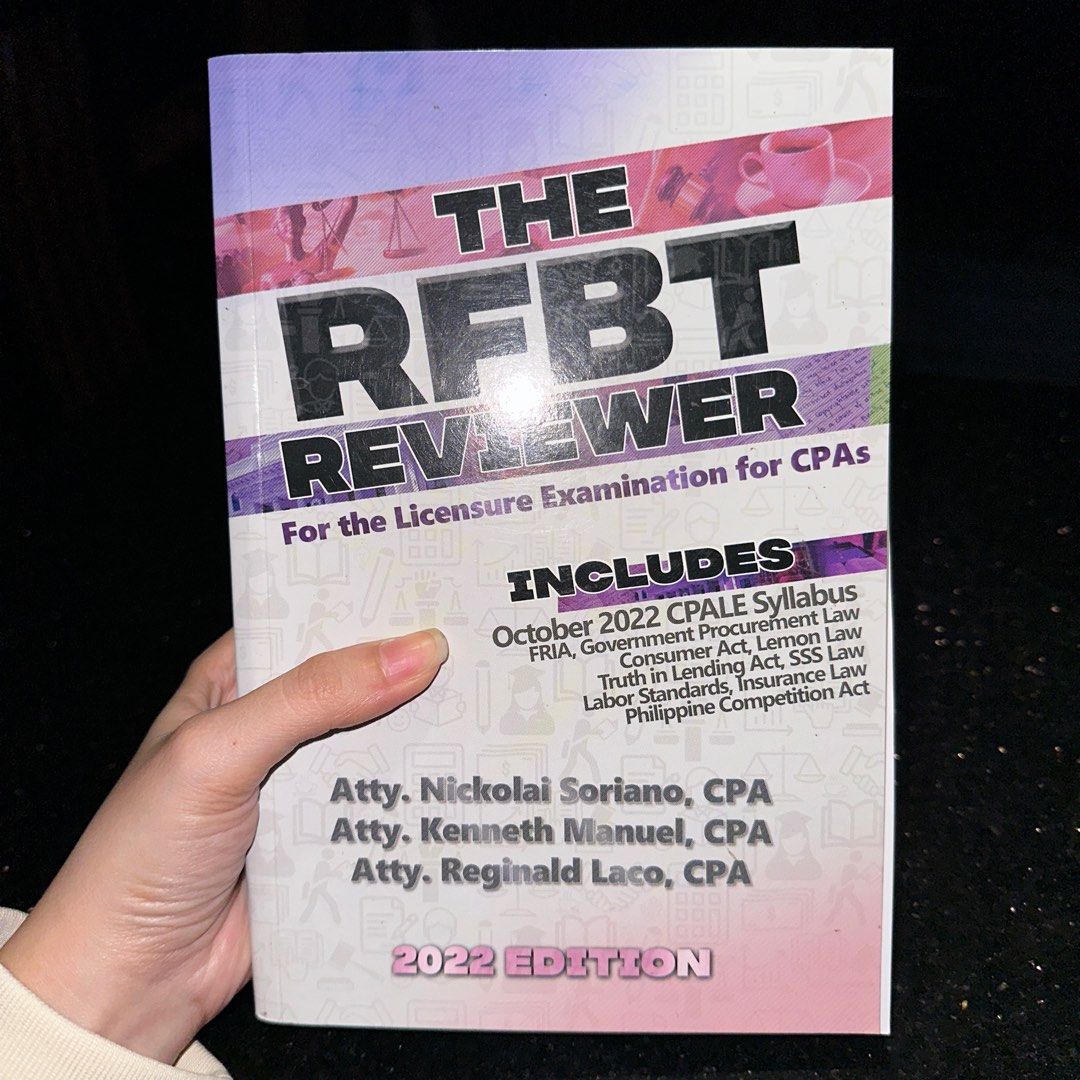 THE RFBT REVIEWER 2022 edition by Soriano, Manuel, Laco, Hobbies & Toys ...