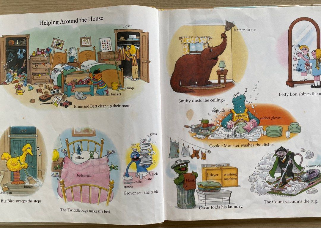 The Sesame Street Word Book (Hardcover) on Carousell