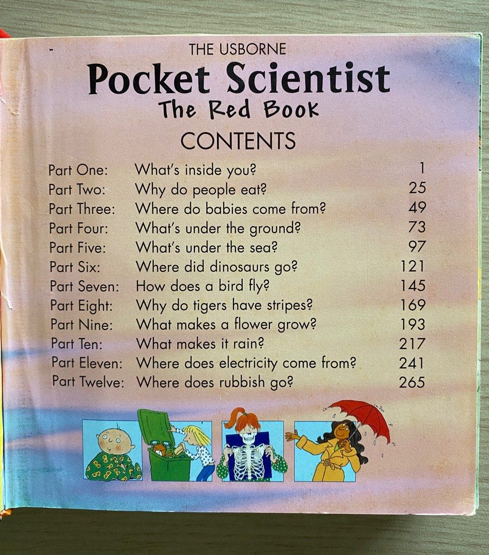 THE USBORNE Pocket Scientist : The red book (Hardcover), Hobbies & Toys ...