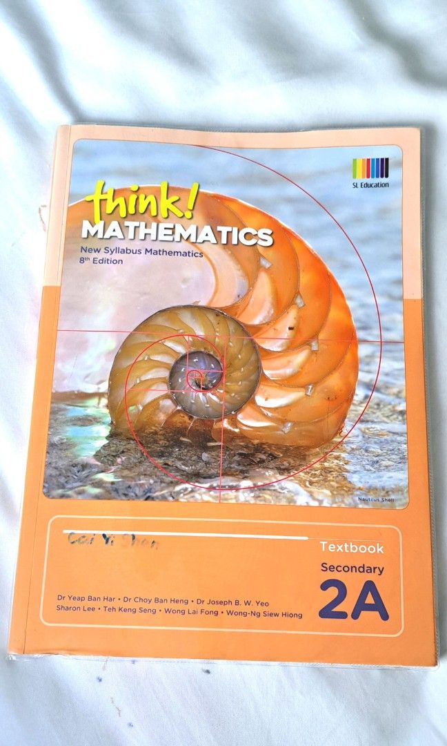 Think! Mathematics textbook 2A and 2B, Hobbies & Toys, Books ...