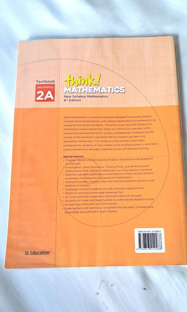 Think! Mathematics textbook 2A and 2B, Hobbies & Toys, Books ...