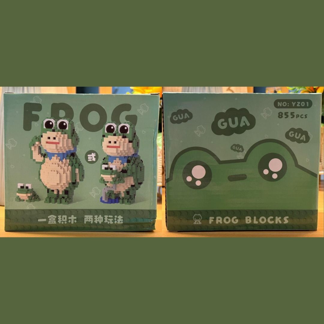 Tik Tok Frog Building Blocks, Hobbies & Toys, Toys & Games on Carousell