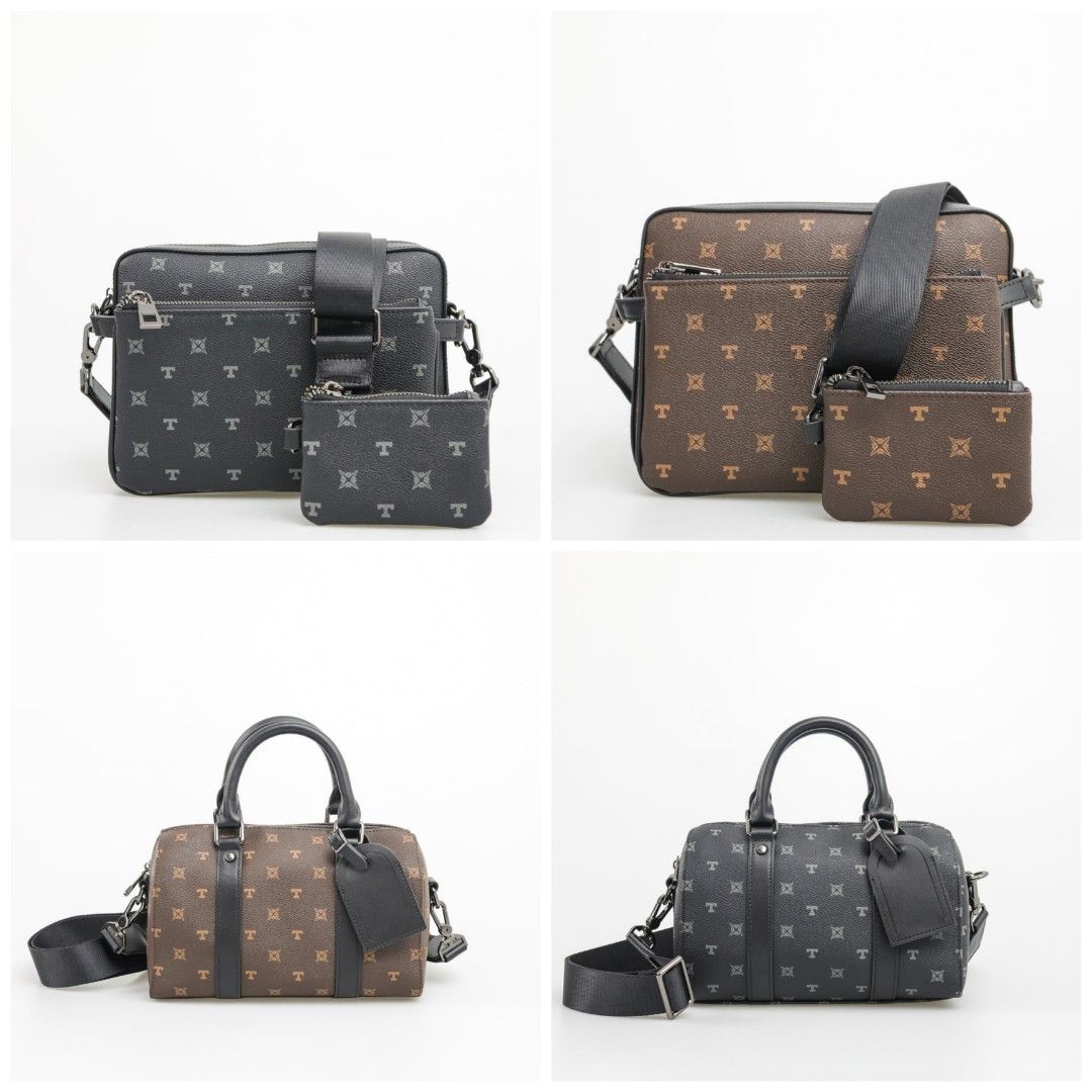 Tomaz NT-TZ Men's Monogram Mini Duffle Bag, Sling Bag, Handle Bag ...