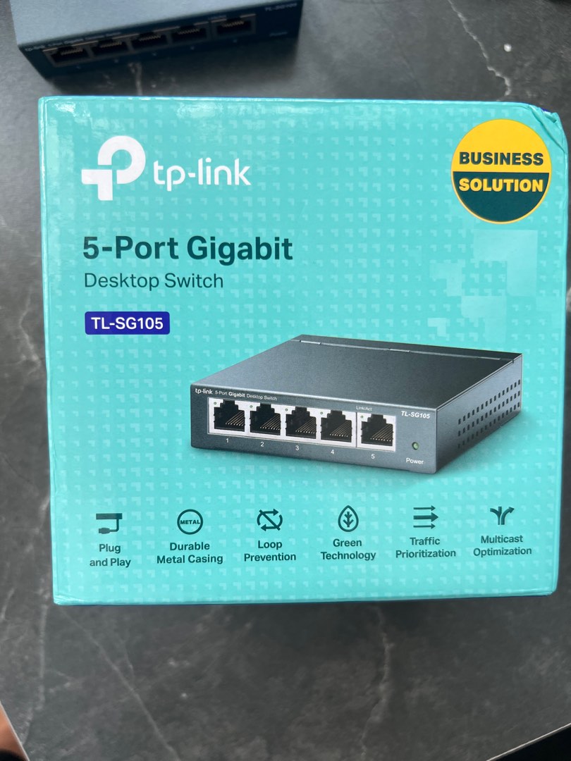 TP-Link 5-Port Gigabit Data Switch, Computers & Tech, Parts ...