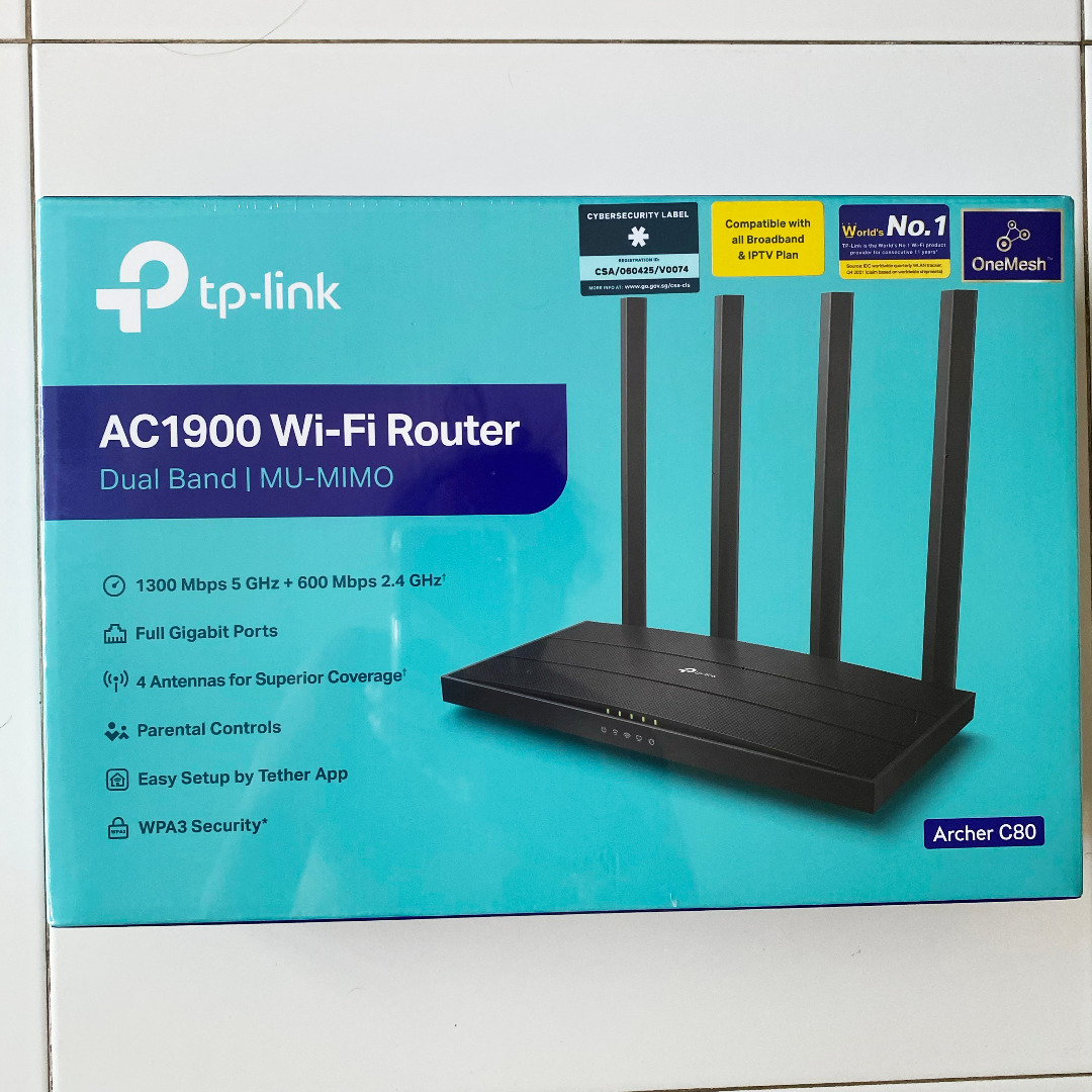 Tp-Link AC1900 WiFi router, Computers & Tech, Parts & Accessories ...