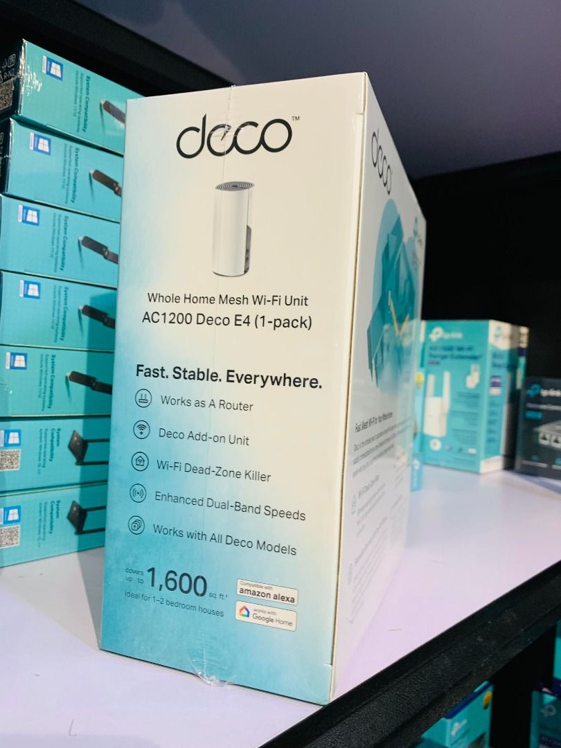 TP-Link Deco E4 AC1200 Whole Home Mesh WiFi System 1PACK, Computers ...