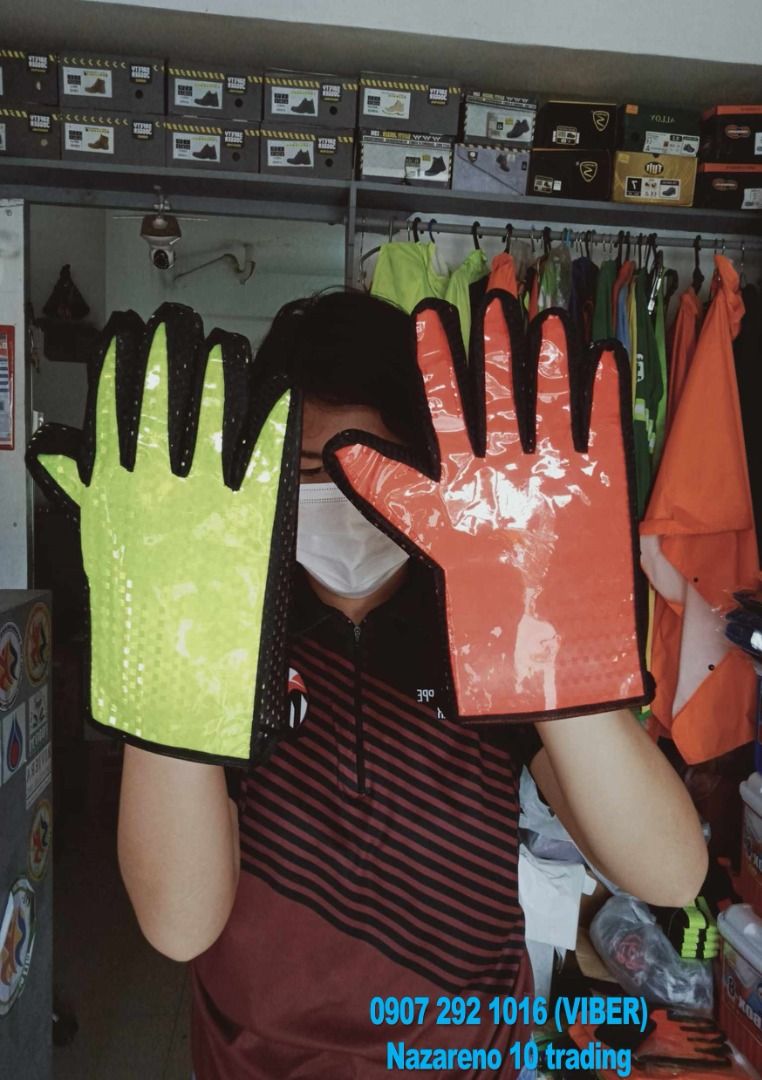 Traffic Stop & Go gloves 8, Commercial & Industrial, Construction ...