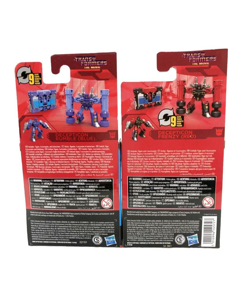 Transformer Studio Series 86 Rumble and Frenzy, Hobbies & Toys, Toys ...