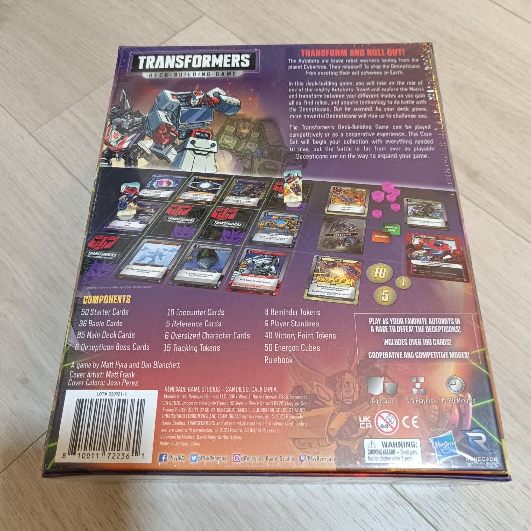 Transformers Deck Building Game, Hobbies & Toys, Toys & Games on Carousell