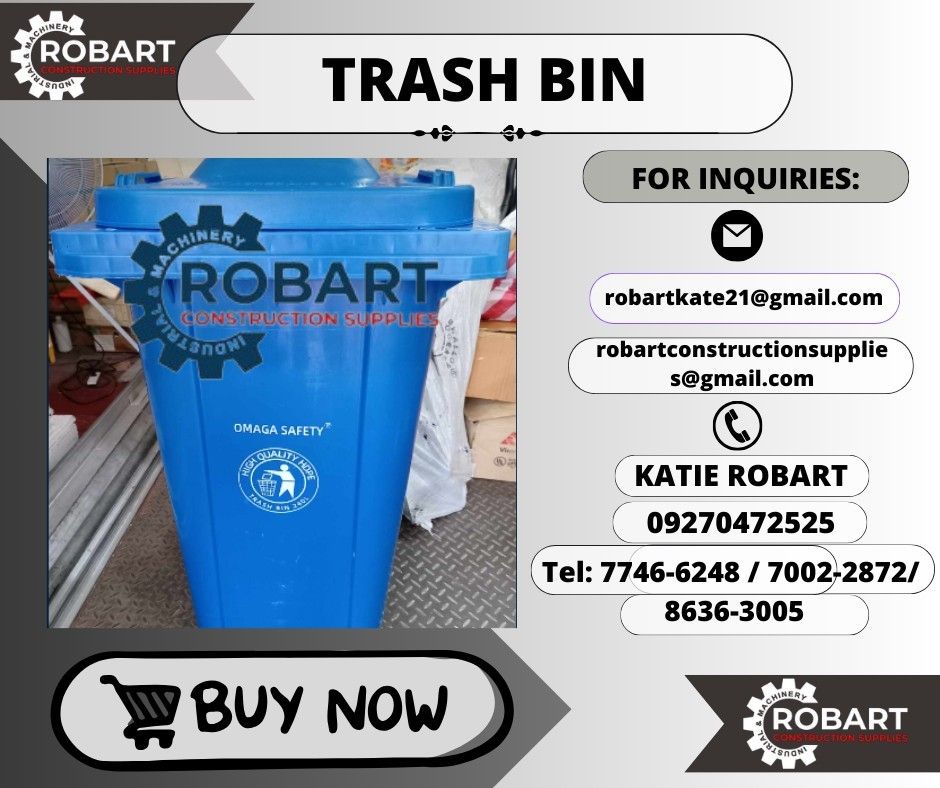 Trash Bin, Commercial & Industrial, Construction Tools & Equipment on ...