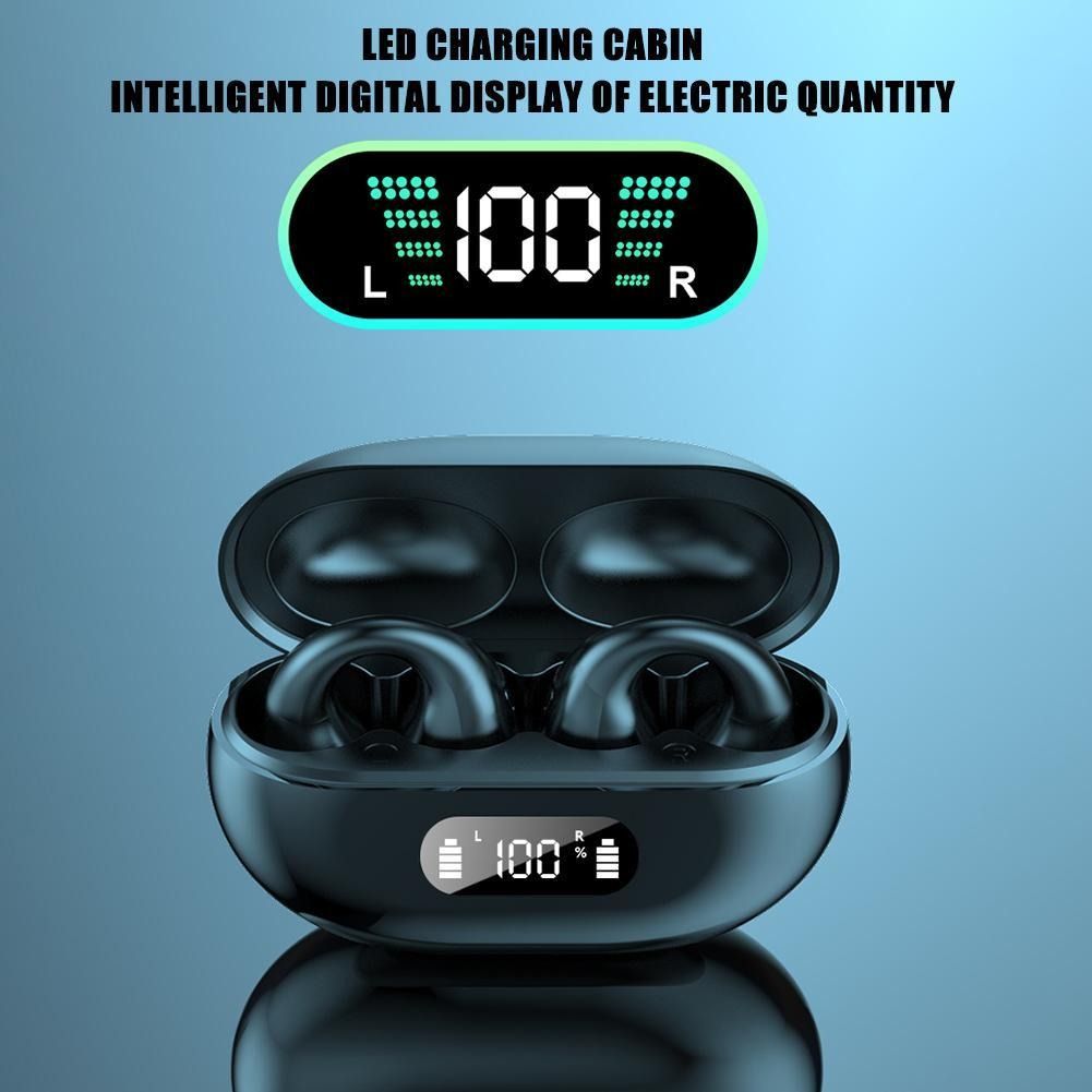 TUNE R15 Bluetooth 5.3 Wireless Earbuds Ear Clip Bone Conduction Sport ...