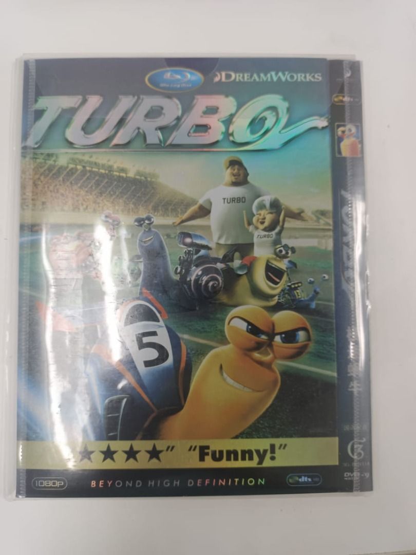 Turbo - Bluray CD, Hobbies & Toys, Music & Media, CDs & DVDs on Carousell