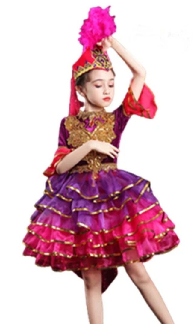 UN Kazakhstan Costume with Headdress, Babies & Kids, Babies & Kids ...