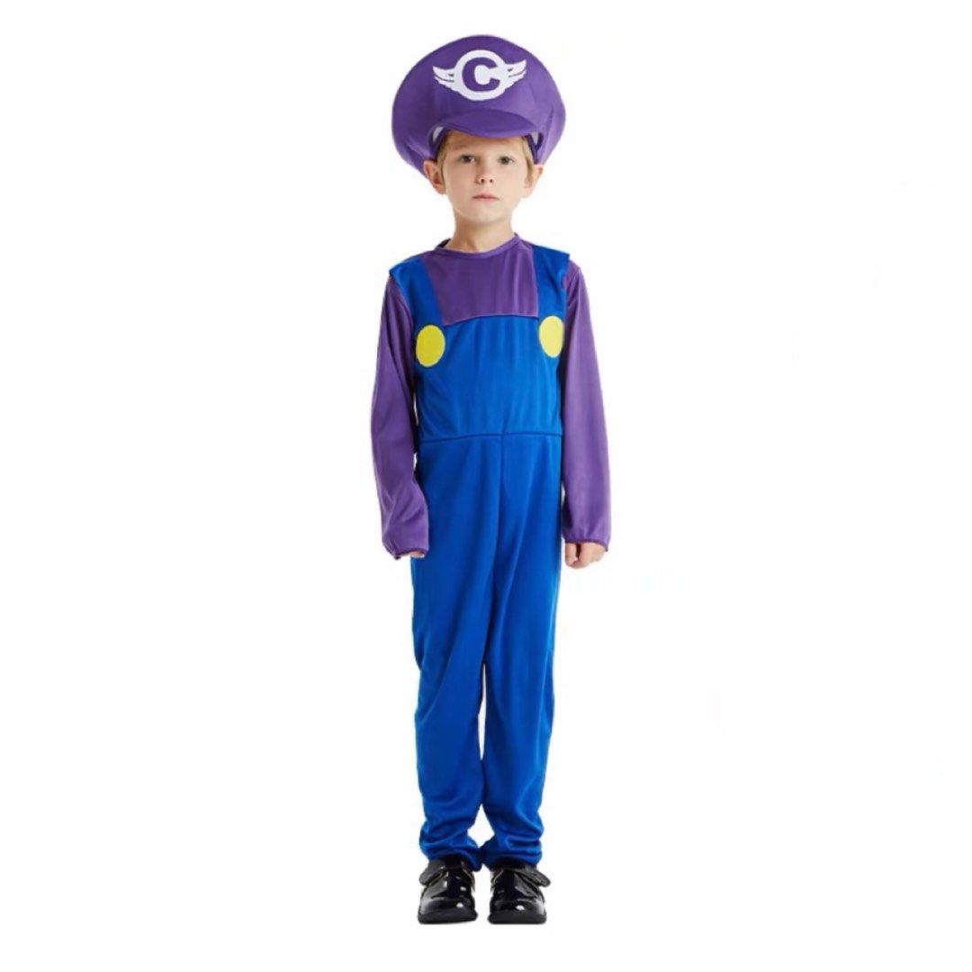 Unisex Super Mario Luigi Kids Wario Waluigi Halloween Children Day ...