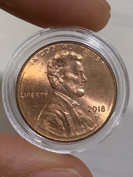 USA/US/United States 1 cent Abraham Lincoln Shield Reverse 2018 D(1pc ...