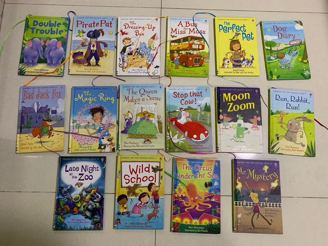 Usborne Very First Reading Set of 16, Hobbies & Toys, Books & Magazines ...