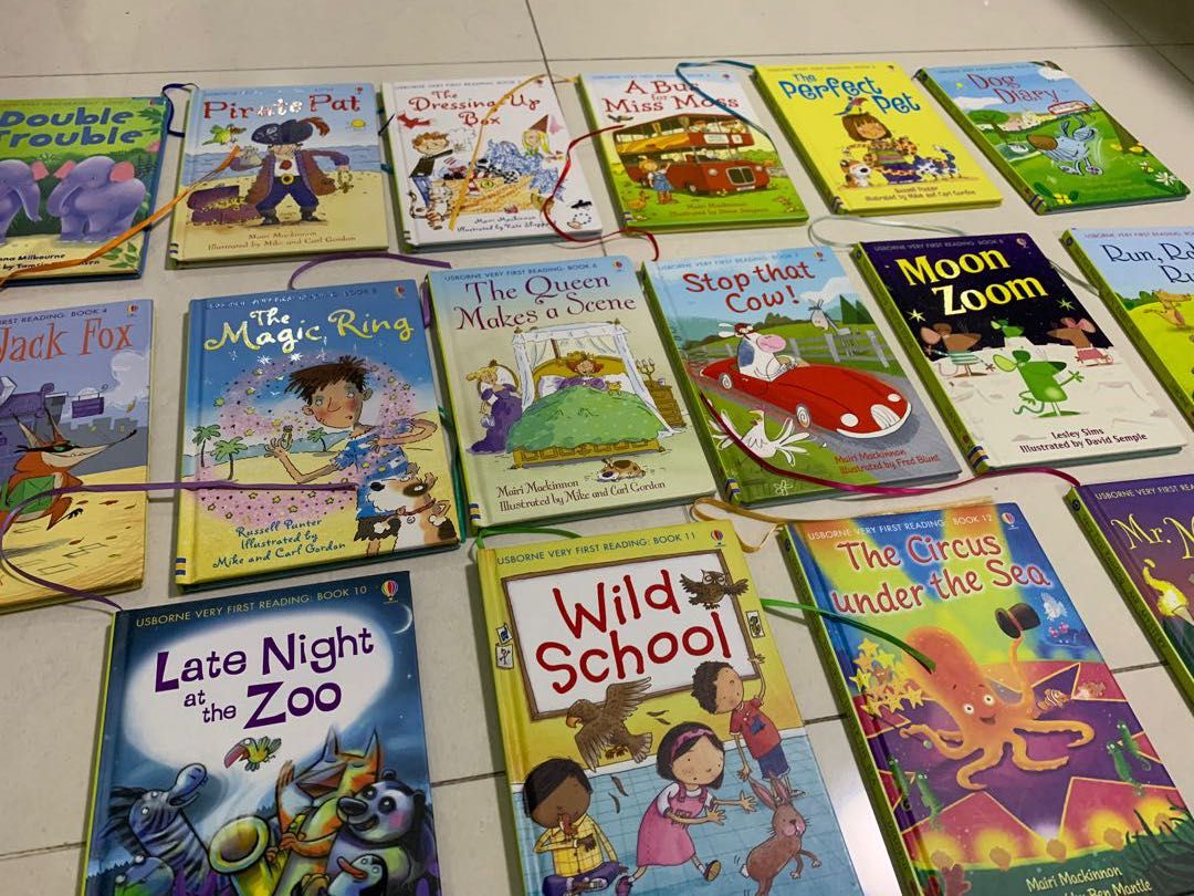 Usborne Very First Reading Set of 16, Hobbies & Toys, Books & Magazines ...