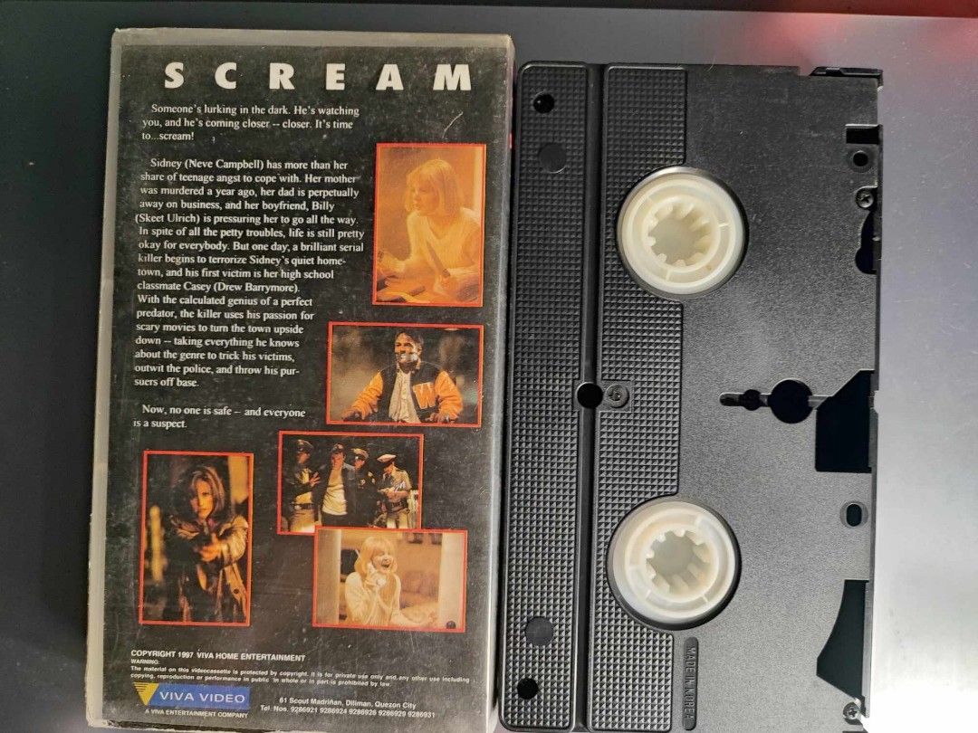 VHS Tapes Scream ( Horror ), Hobbies & Toys, Music & Media, CDs & DVDs ...