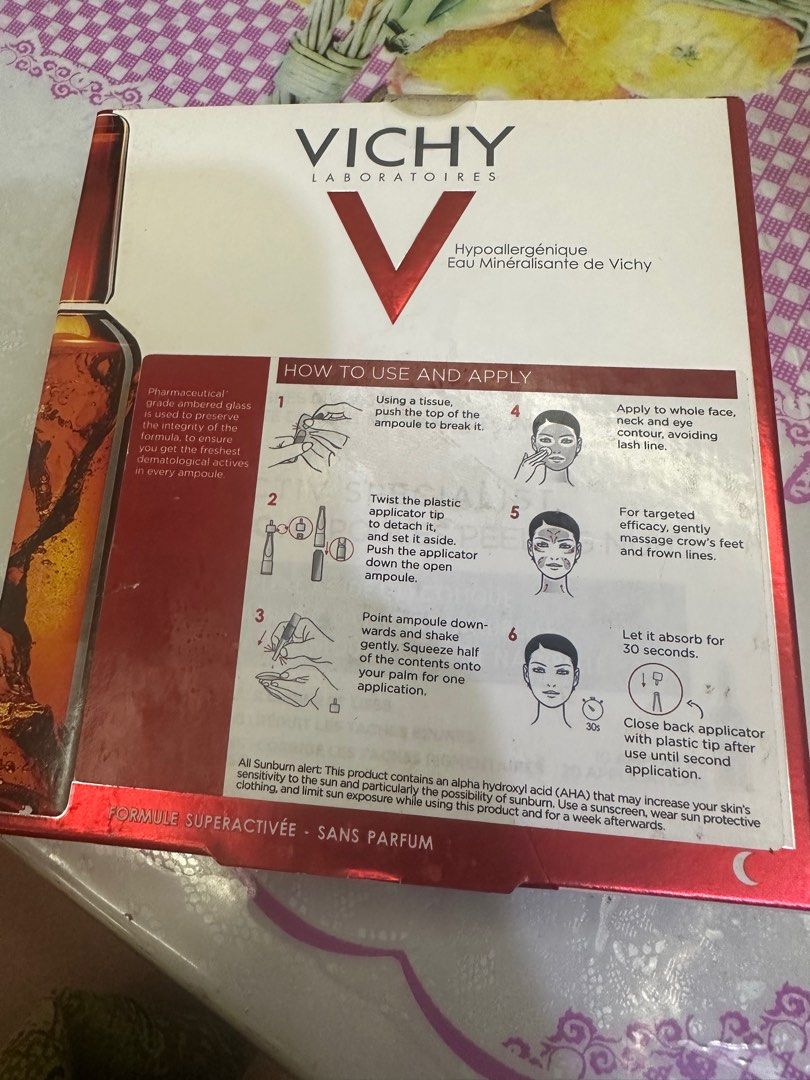 Vichy laboratories ampules, Announcements on Carousell