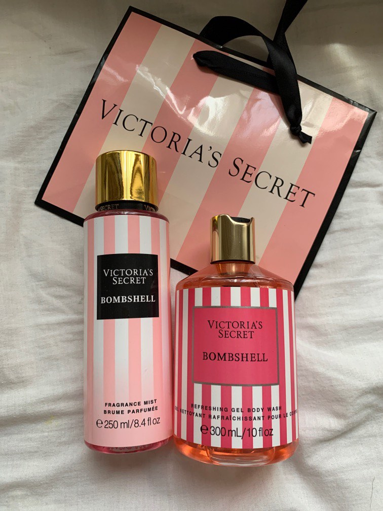 Victoria Secret Bombshell body was & body mist, Beauty & Personal Care ...