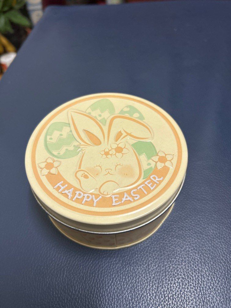 Vintage Happy Easter Tin Box, Hobbies & Toys, Collectibles ...
