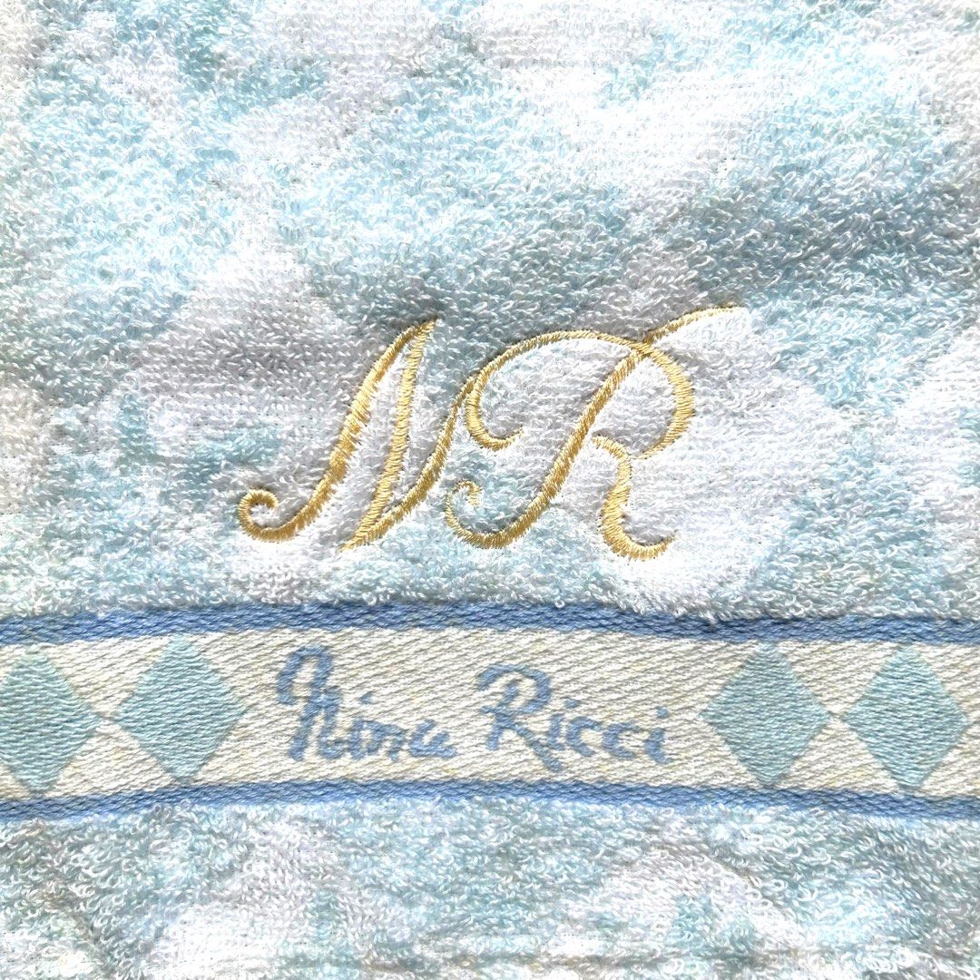 Vintage Nina Ricci Maison Diamond Checkered Towel Set, Furniture & Home ...