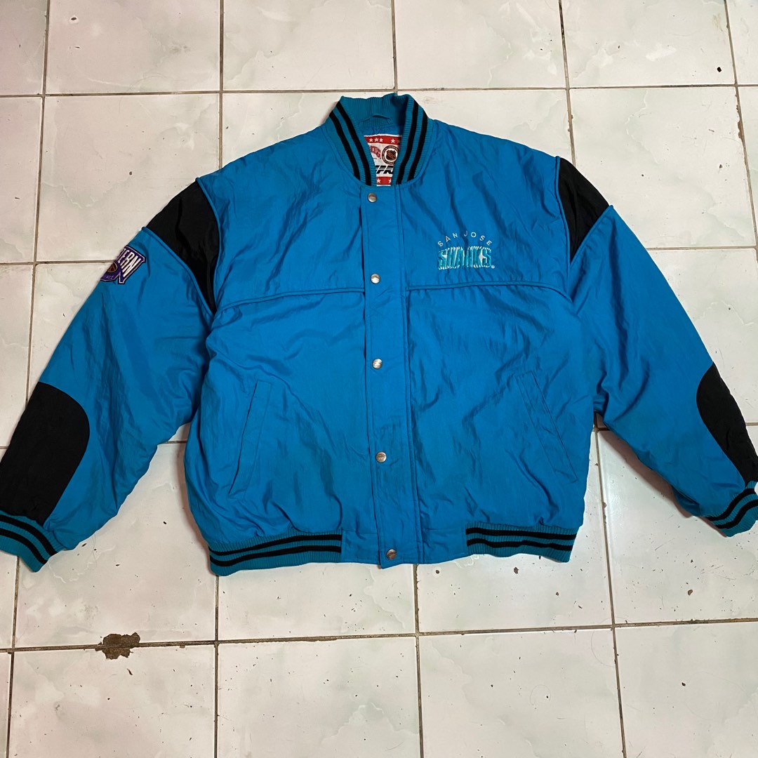 VINTAGE SHARKS VARSITY JACKET, Men's Fashion, Coats, Jackets and ...