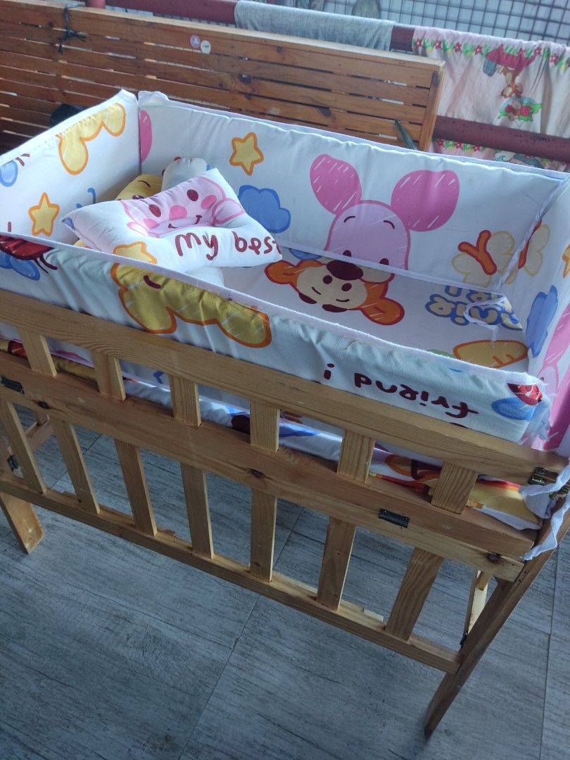 Wooden Crib, Babies & Kids, Baby Nursery & Kids Furniture, Cots & Cribs ...