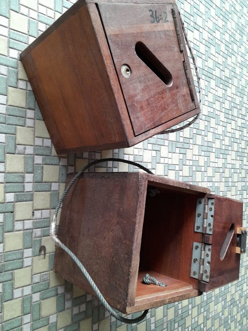 Wooden lock box, Looking For on Carousell
