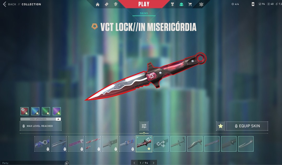 WTS 21 Premium Skin Valorant Account (vct lock in melee and a lot of ...