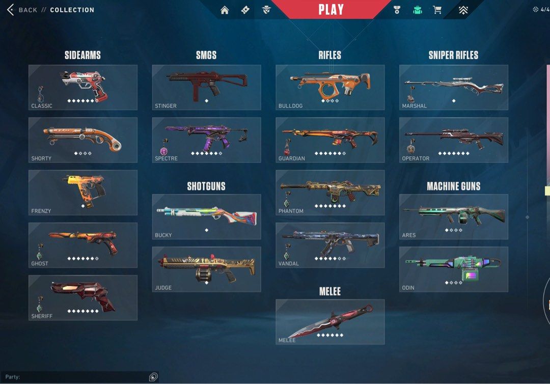 WTS 21 Premium Skin Valorant Account (vct lock in melee and a lot of ...