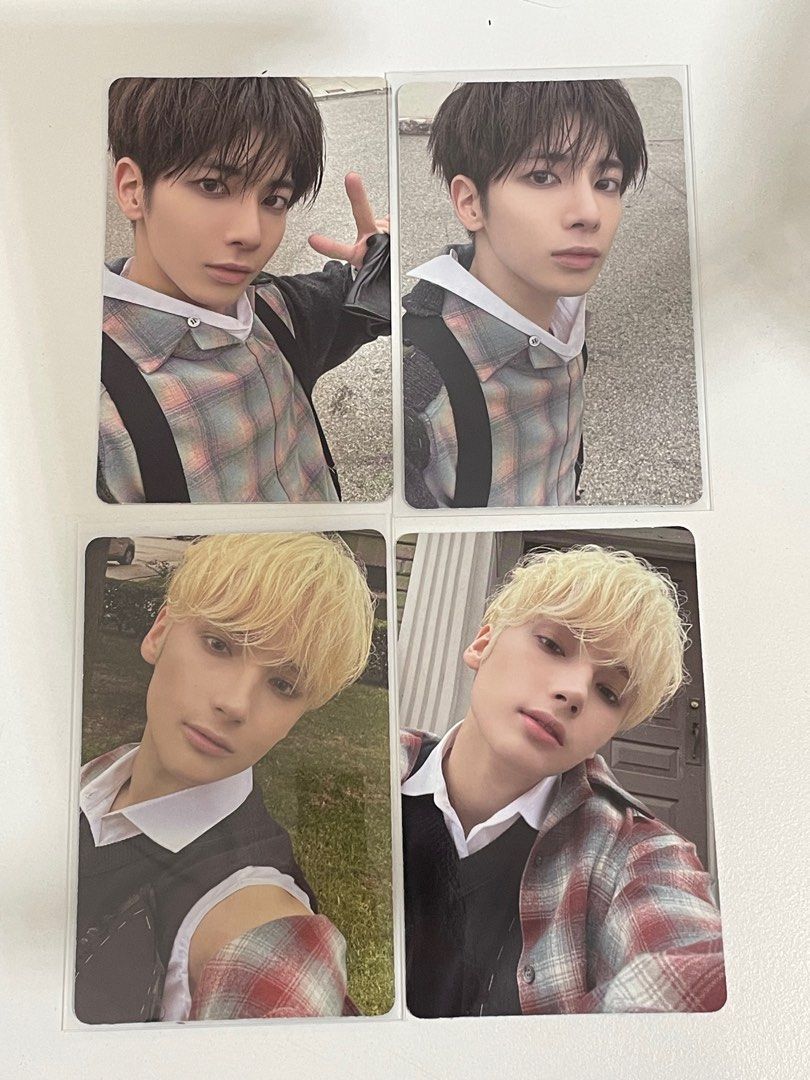 wts txt pcs freefall weverse ver b taehyun and kai full set, Hobbies ...