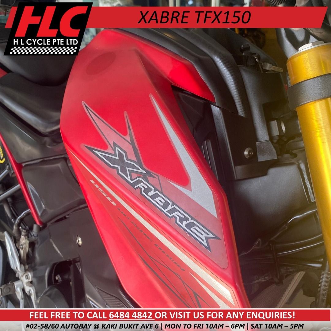 YAMAHA MT15 XABRE TFX150 COE AUG 2028, Motorcycles, Motorcycles for Sale, Class 2B on Carousell