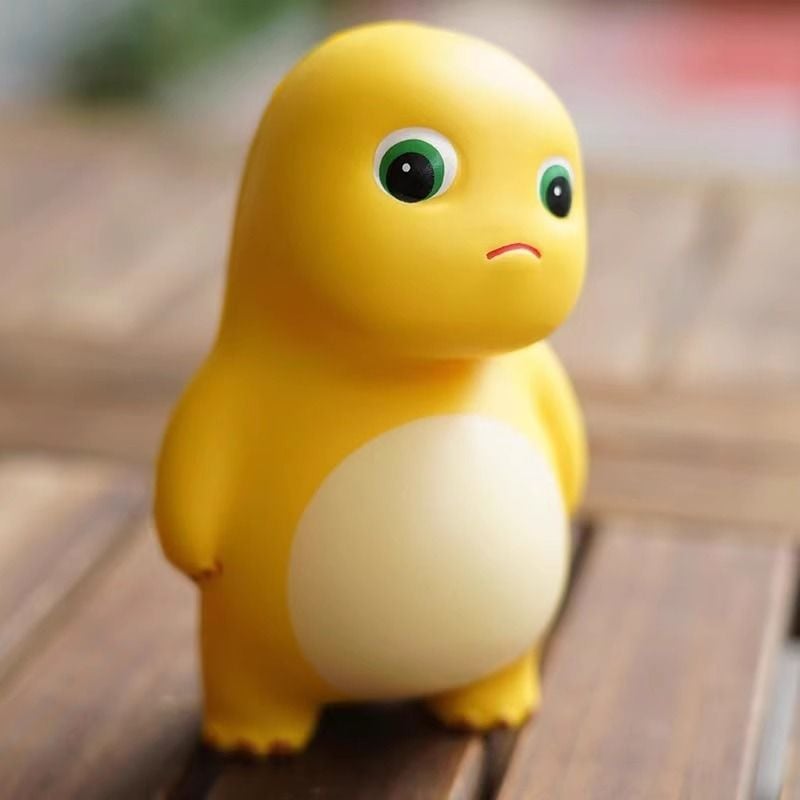 Yellow Dinosaur / Nailong Dino Figurine / Cake Topper, Hobbies & Toys ...