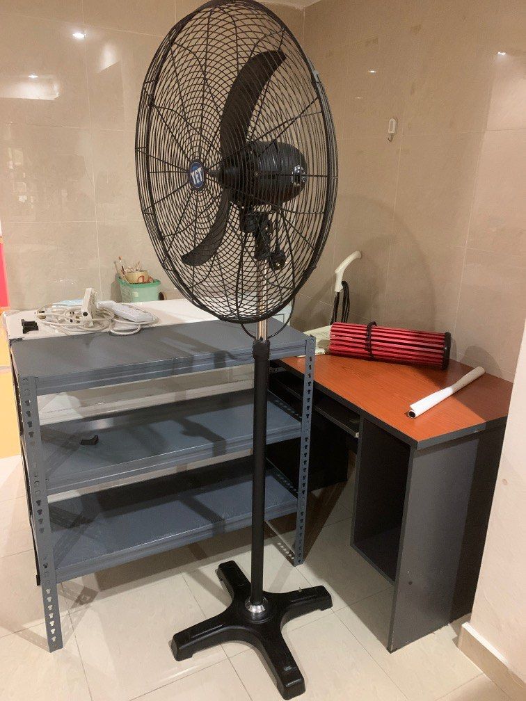 Yet industrial stand fan 26inch 26 standing fan, Furniture & Home ...